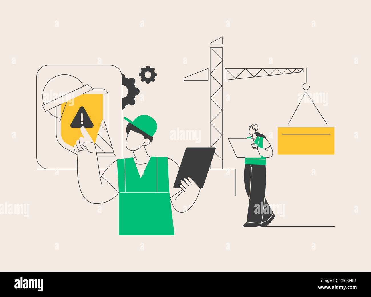 Building safety abstract concept vector illustration Stock Vector Image ...