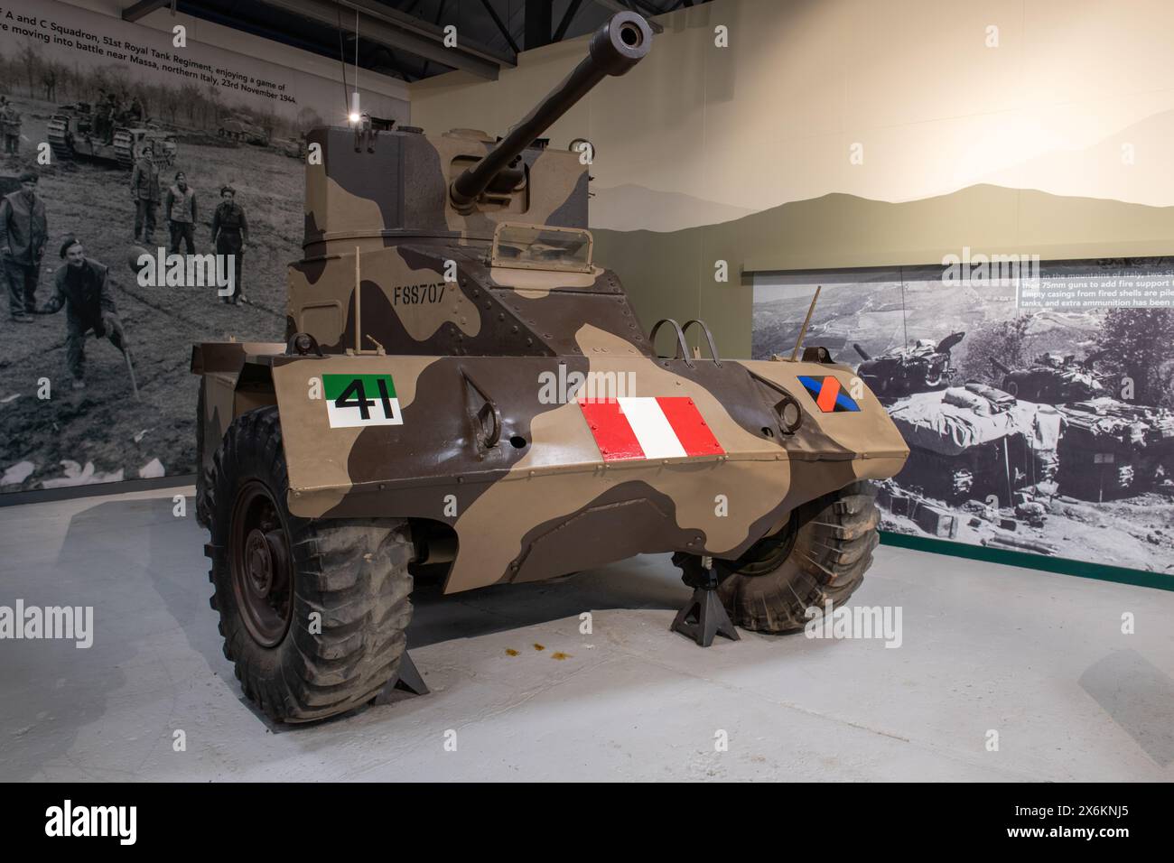 Bovington.Dorset.United Kingdom.February 22nd 2024.An AEC armoured car ...