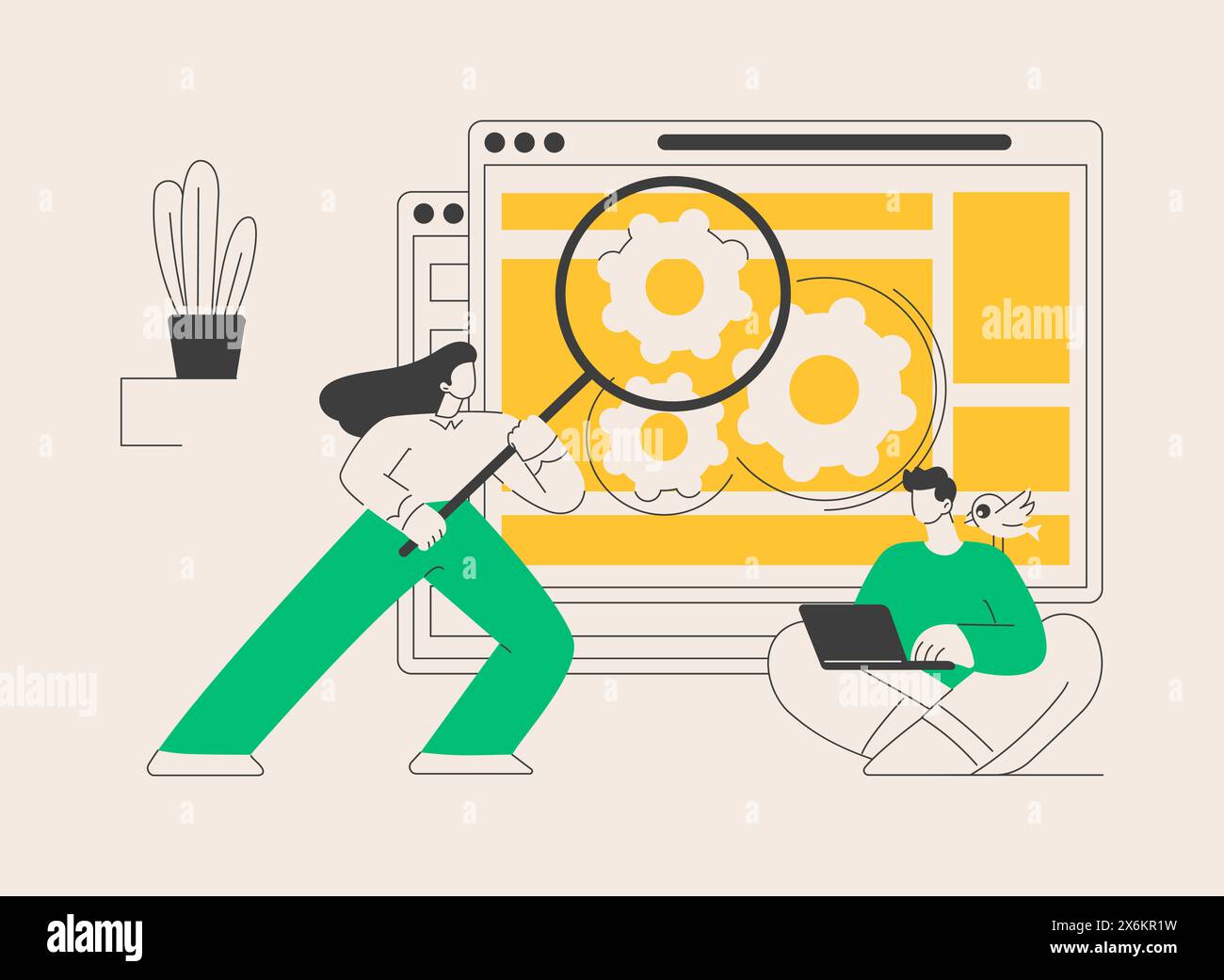 User research abstract concept vector illustration Stock Vector Image ...