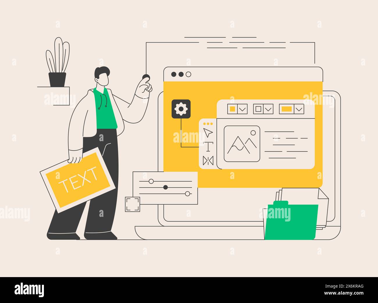Typography abstract concept vector illustration Stock Vector Image ...