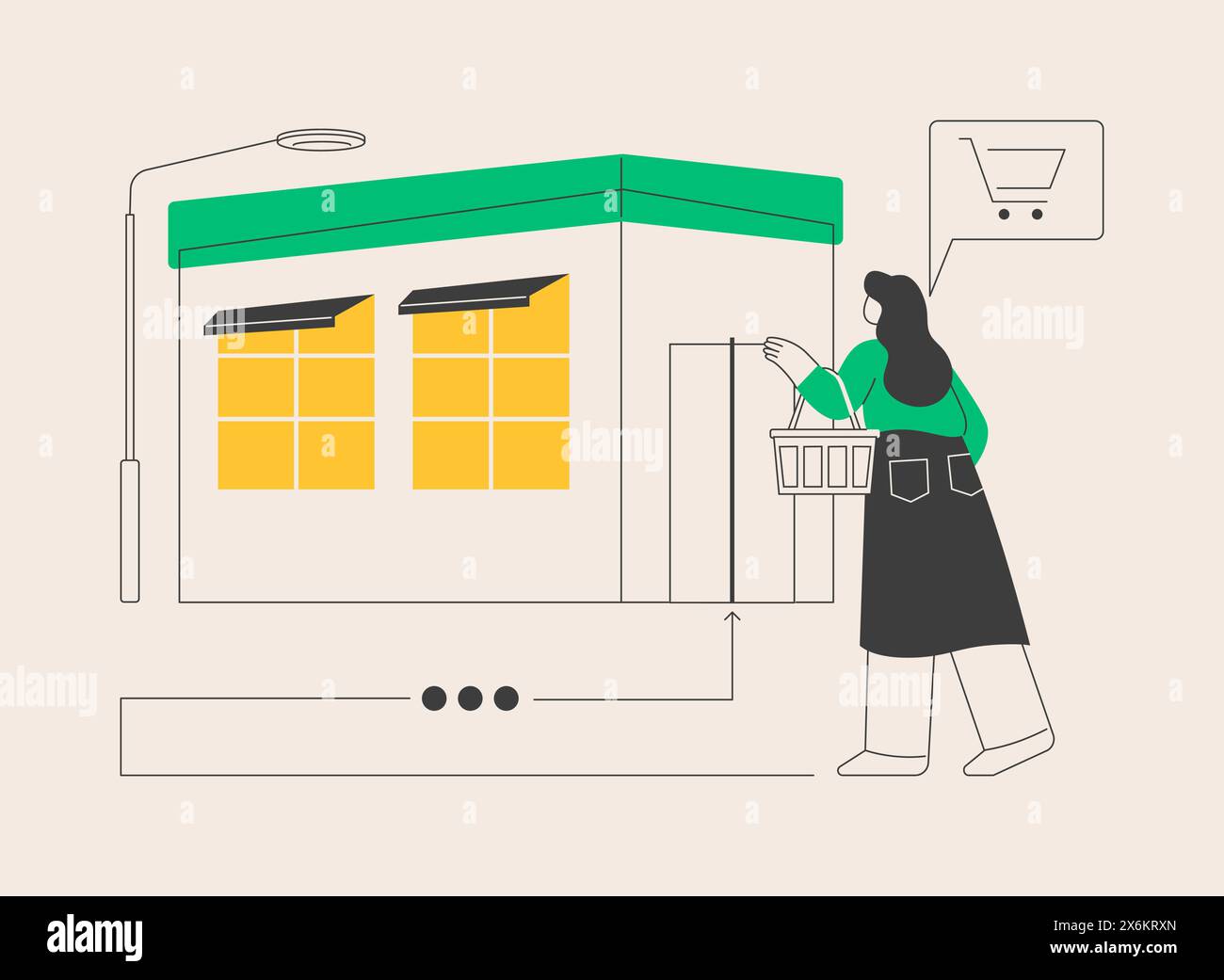 Isolated store abstract concept vector illustration Stock Vector Image ...