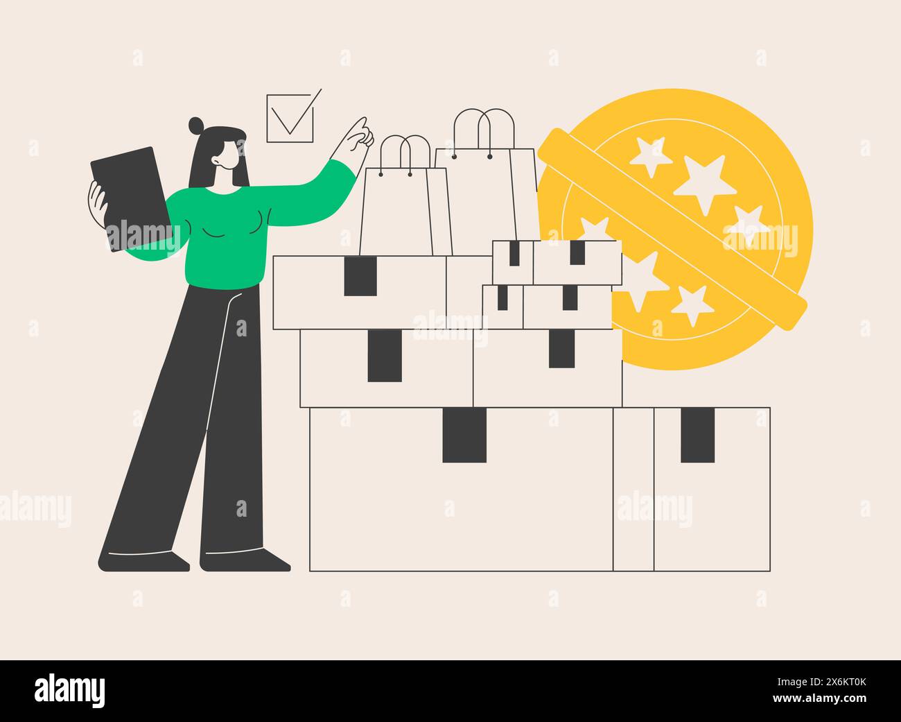 Authorized seller abstract concept vector illustration Stock Vector ...
