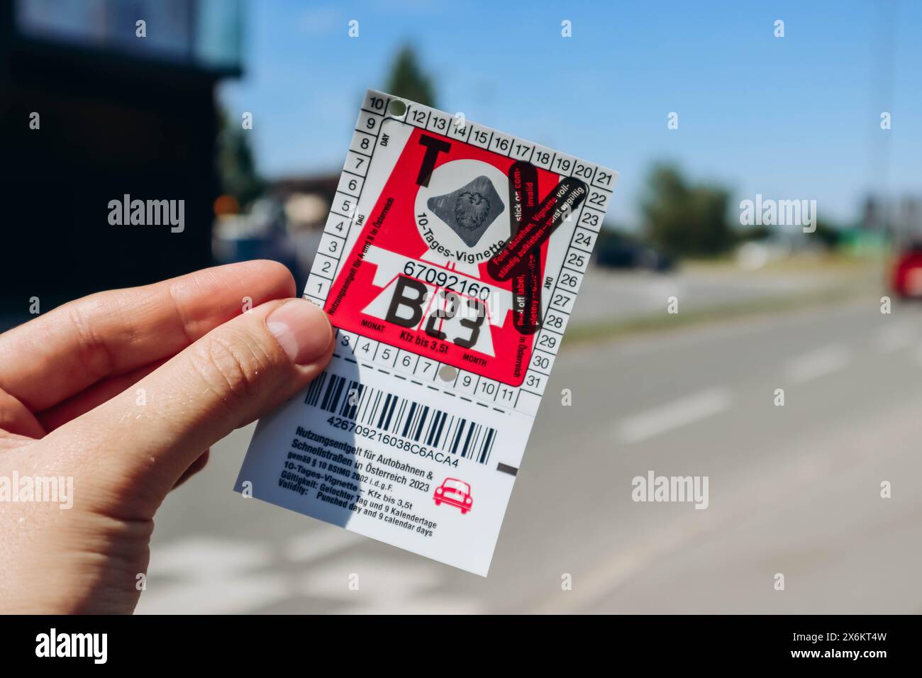 Toll sticker hi-res stock photography and images - Alamy