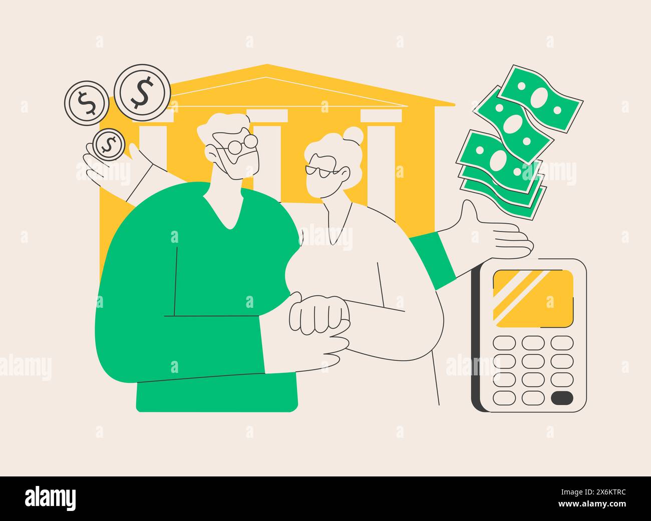 Pension scheme abstract concept vector illustration Stock Vector Image ...