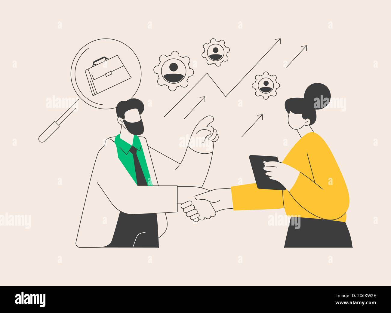 Human relations abstract concept vector illustration Stock Vector Image ...