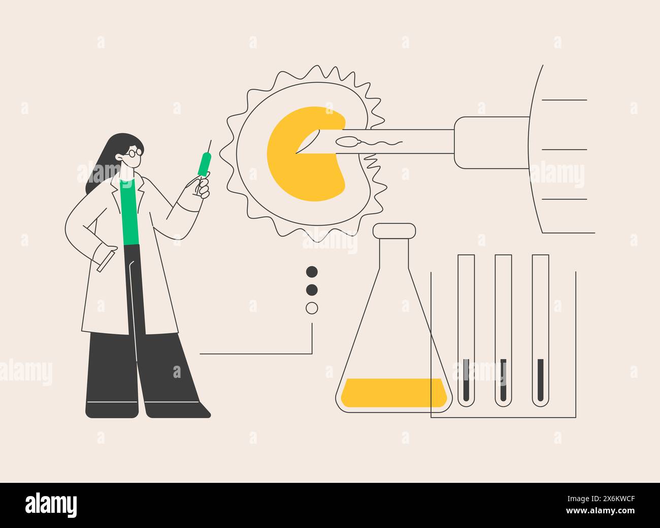 Test tube fertilization abstract concept vector illustration Stock ... Test tube fertilization abstract concept vector illustration Stock ...