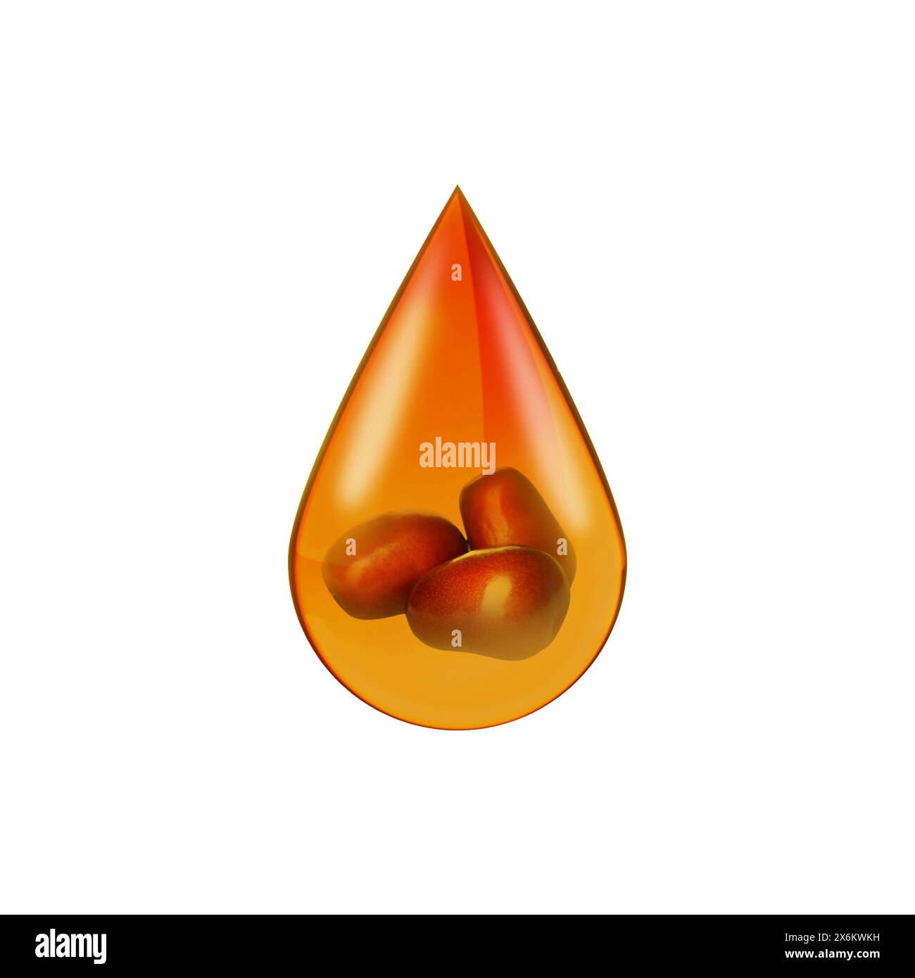 Cooking oil drop with palm fruits isolated on white Stock Photo - Alamy