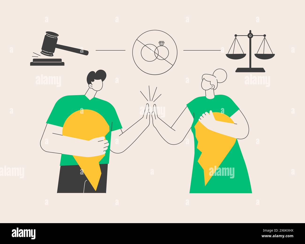 Divorce abstract concept vector illustration Stock Vector Image & Art ...