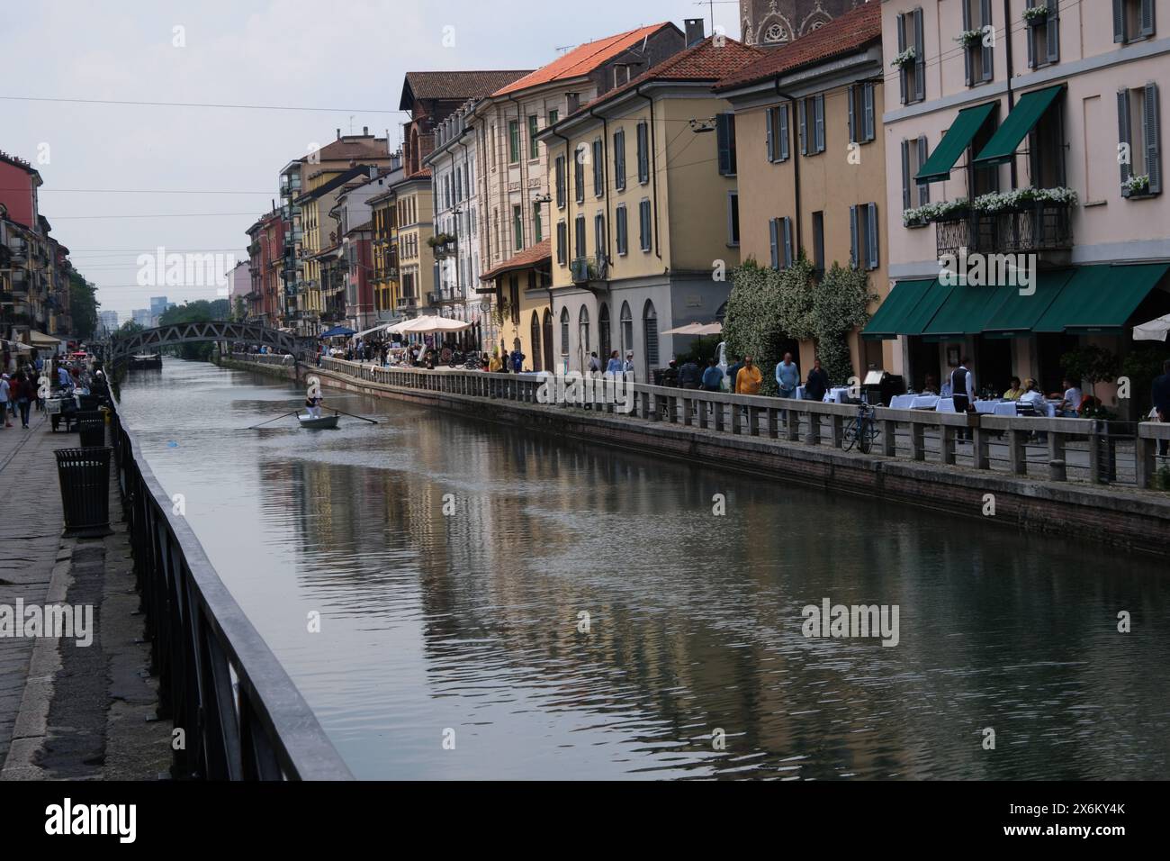 I Navigli and Milan's Grand Canal in the canal district - Milan, Italy ...