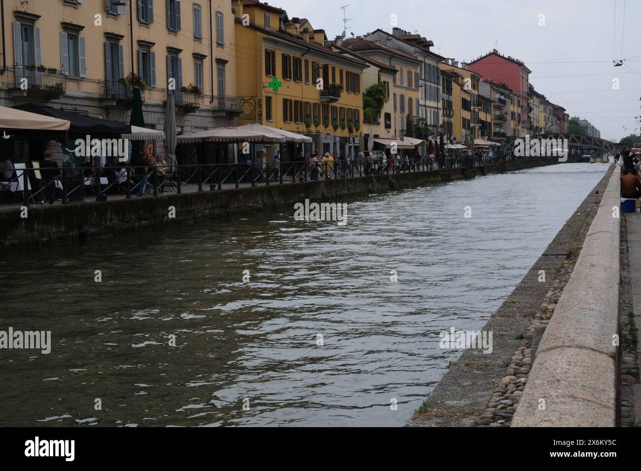 I Navigli and Milan's Grand Canal in the canal district - Milan, Italy ...