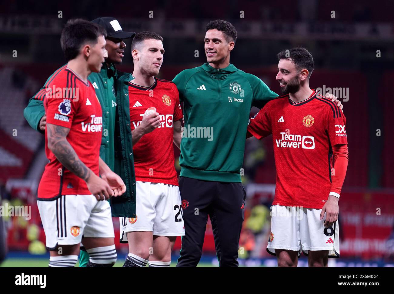 Manchester United's Lisandro Martinez, Anthony Martial, Diogo Dalot ...