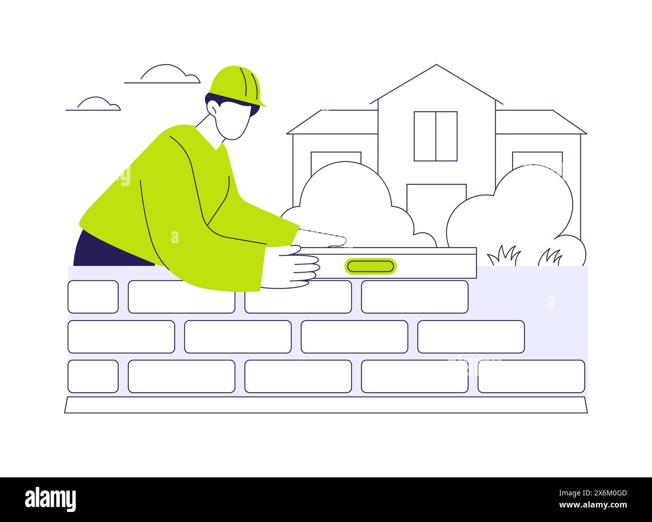 Building retaining walls abstract concept vector illustration Stock ...