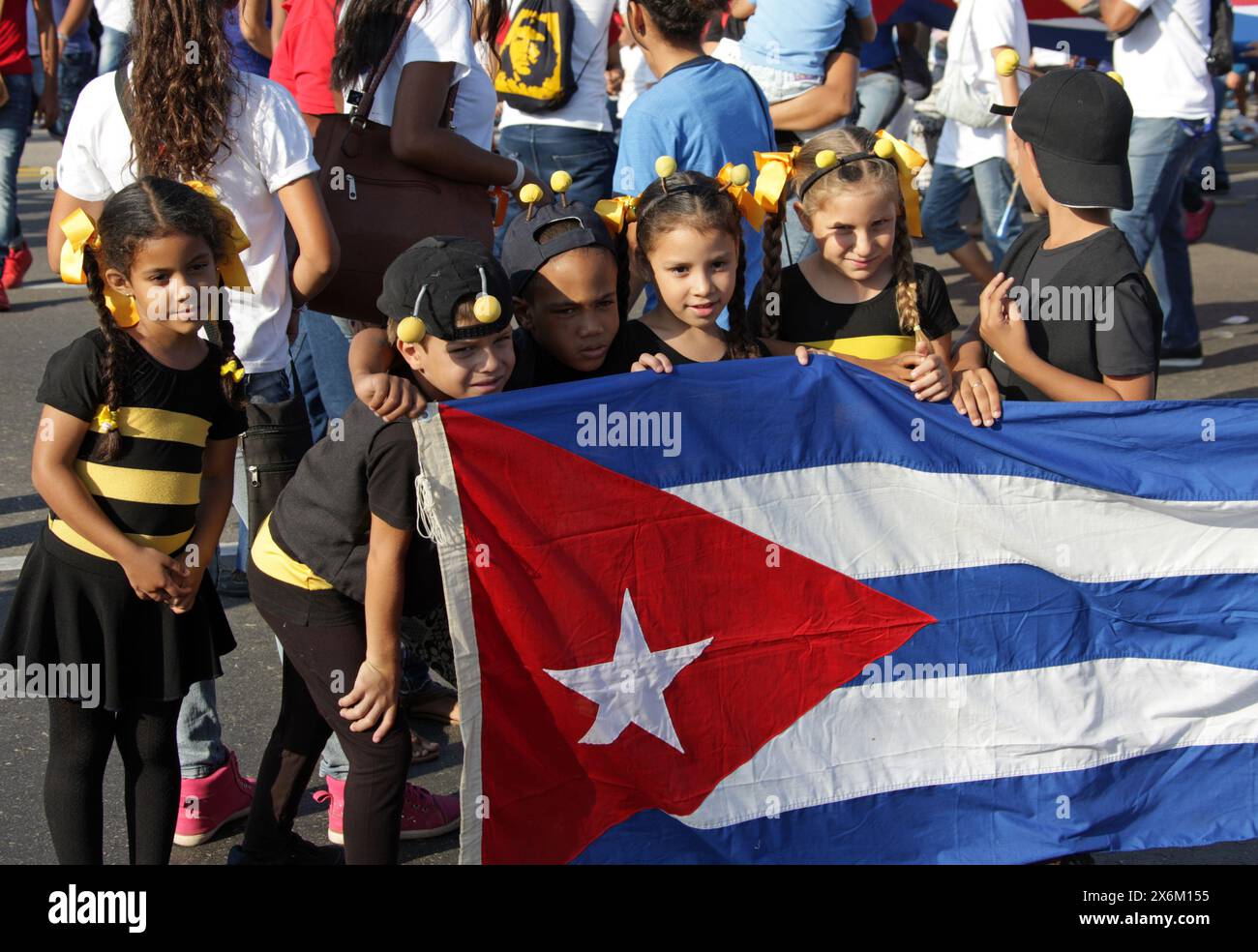 A Group of Children Dressed as Bumble Bees at the Mayday Celebrations ...
