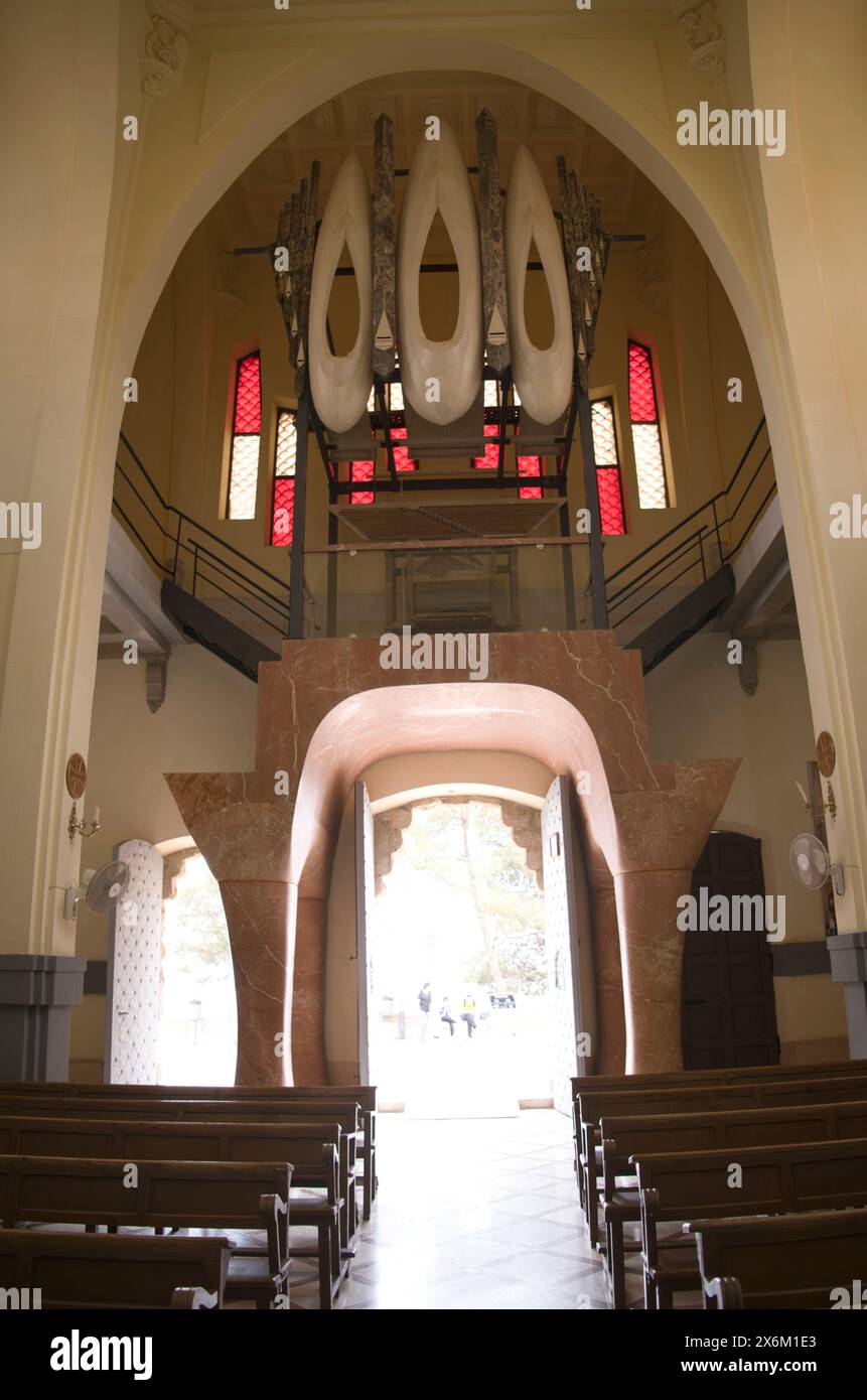 Interior of Sanctuary of Santa María Magdalena Stock Photo - Alamy