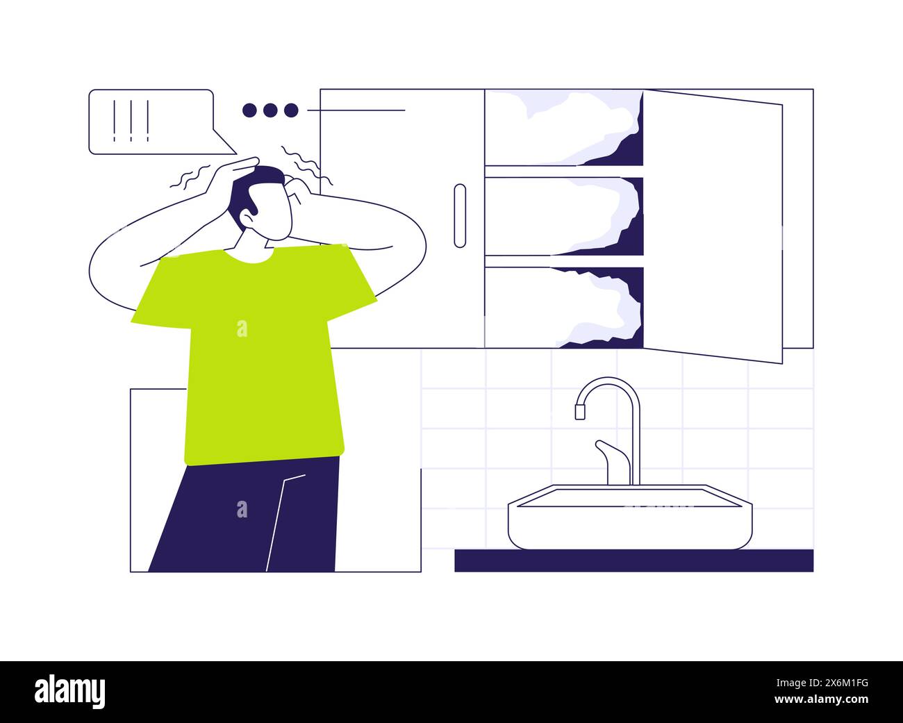 Mold problem abstract concept vector illustration Stock Vector Image ...