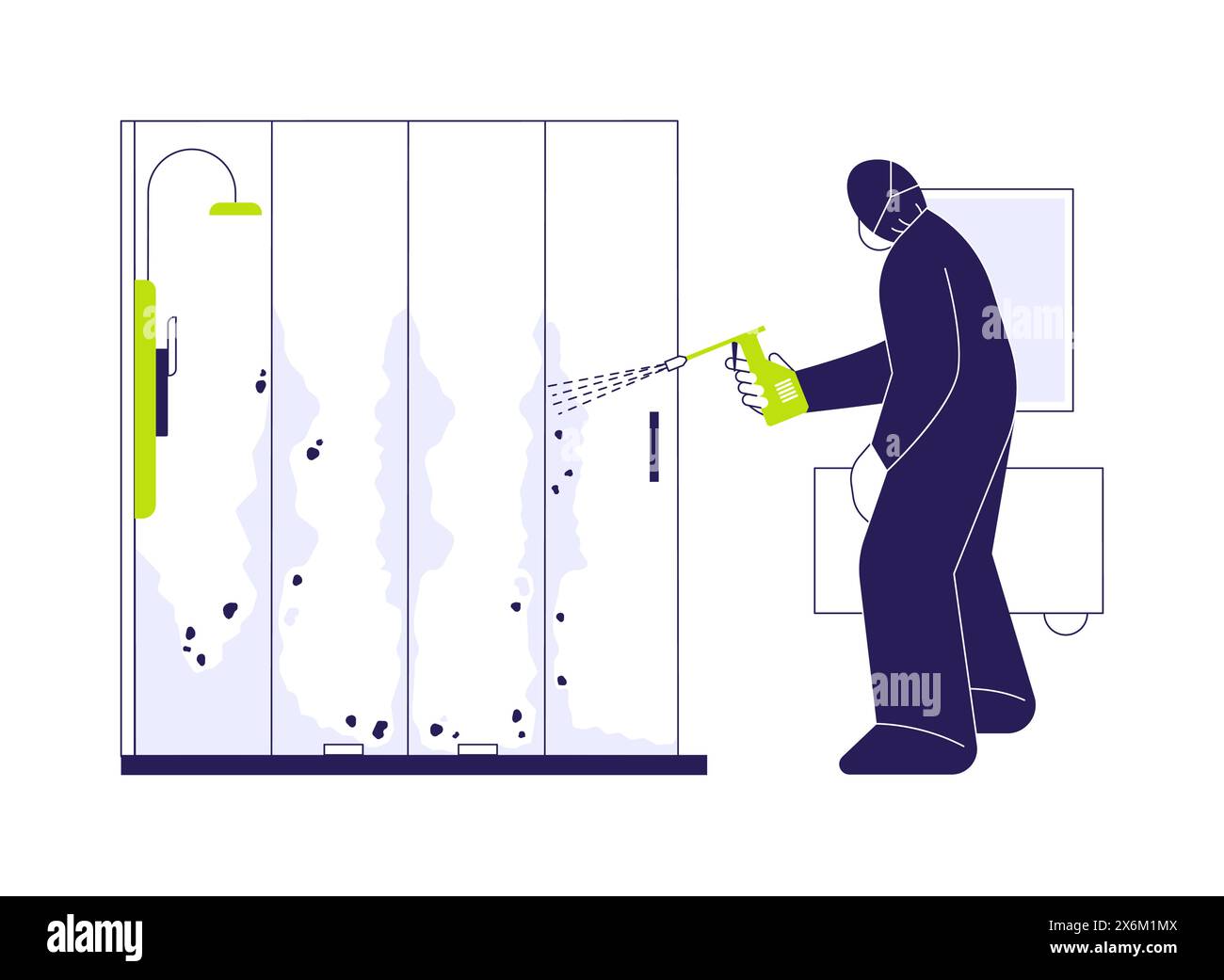 Applying biocide abstract concept vector illustration Stock Vector ...