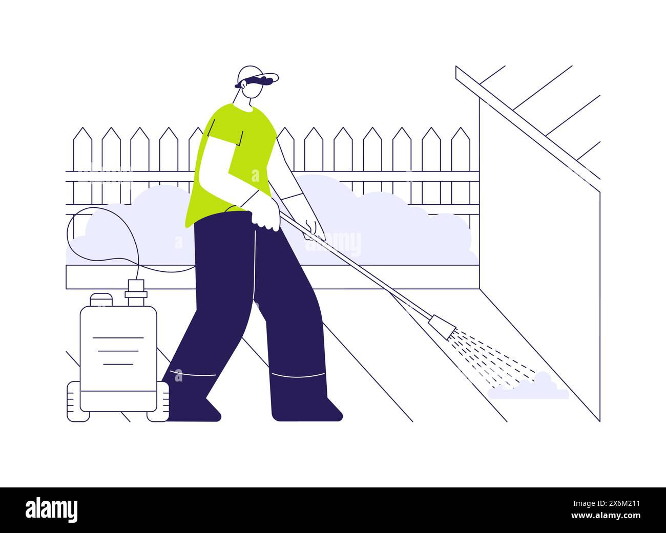 Power washing abstract concept vector illustration Stock Vector Image ...