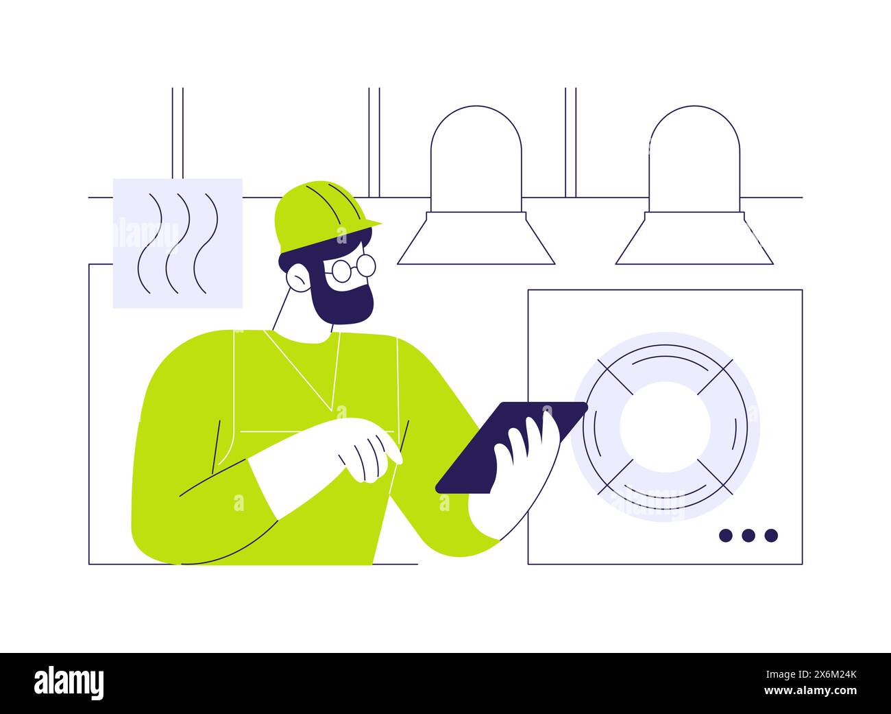 Mechanical engineer abstract concept vector illustration Stock Vector ...