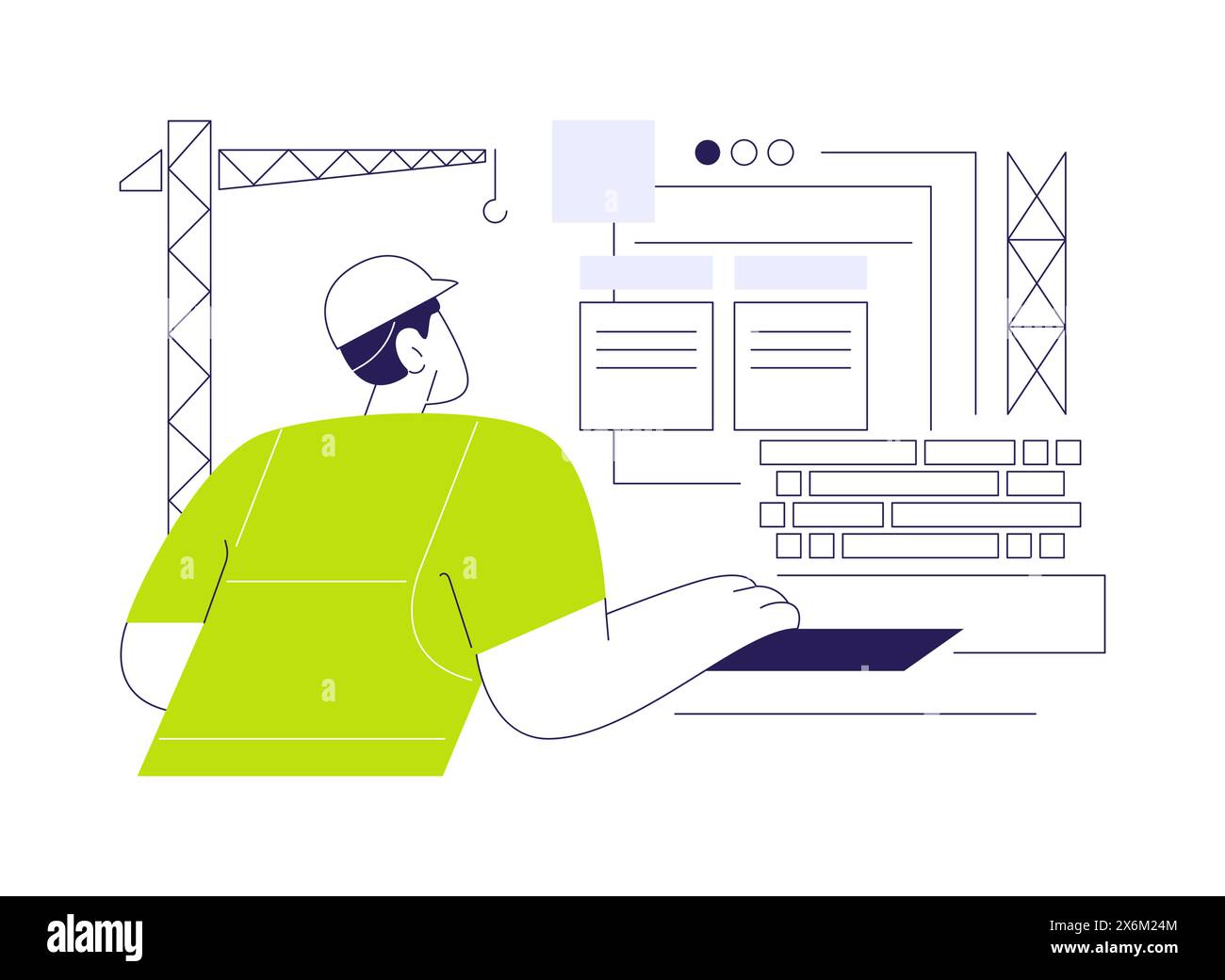 Construction project scheduling Stock Vector Images - Alamy