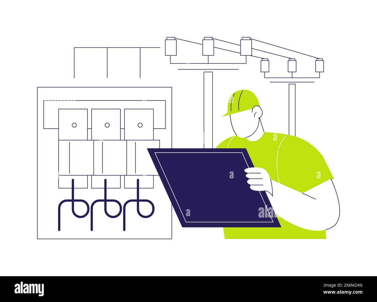 Electrical testing process Stock Vector Images - Alamy
