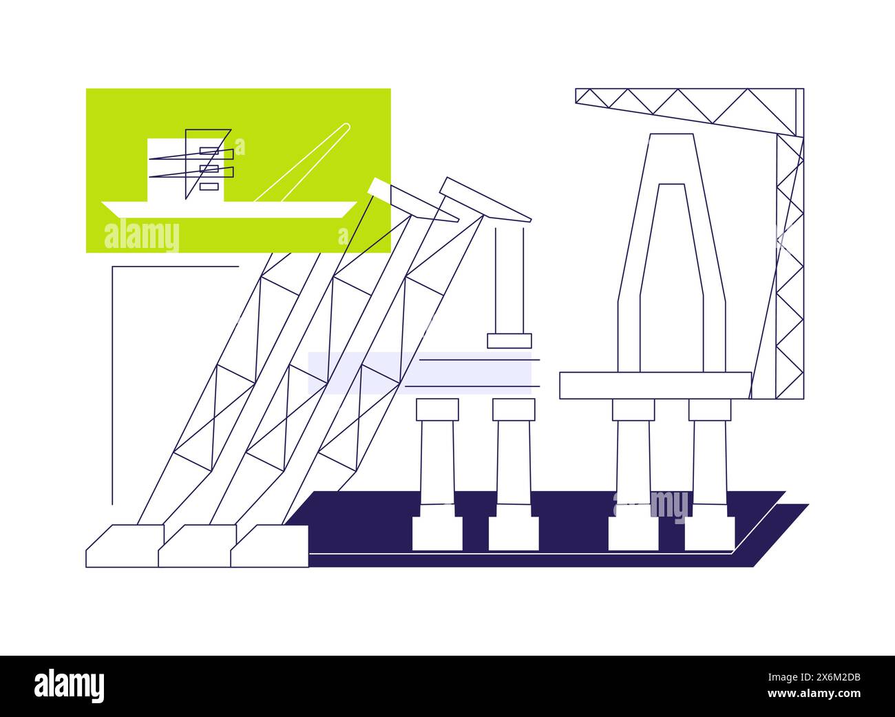 Launching superstructure abstract concept vector illustration Stock ... Launching superstructure abstract concept vector illustration Stock ...