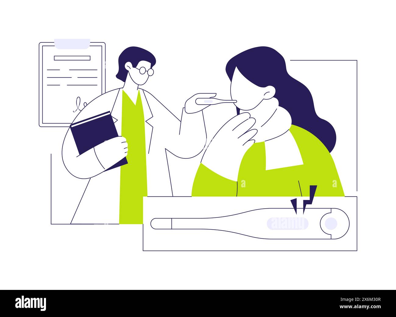 Fever abstract concept vector illustration Stock Vector Image & Art - Alamy