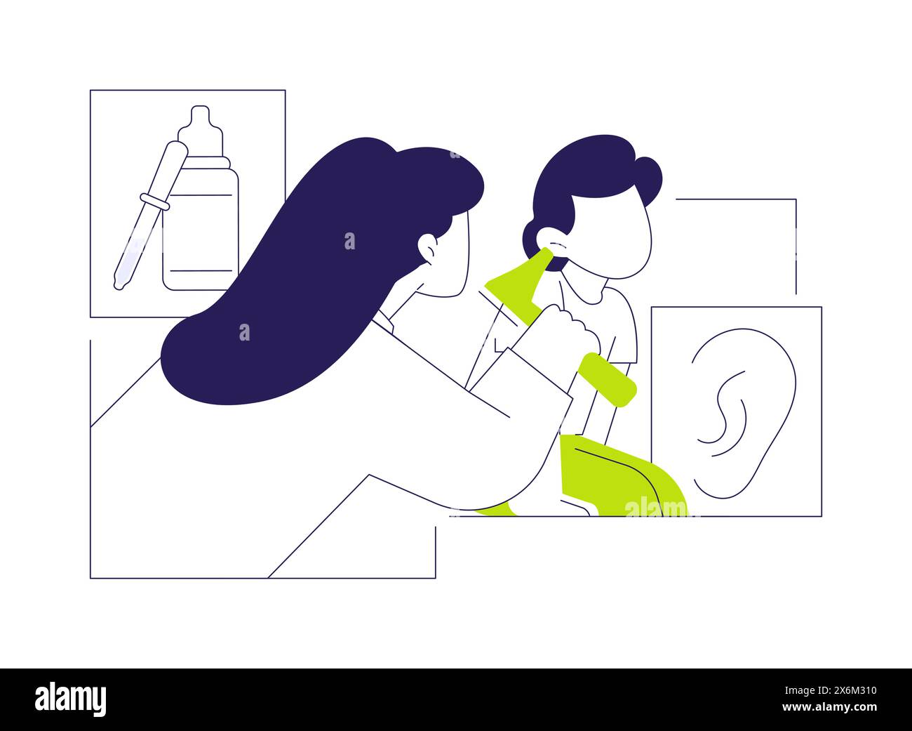 Ear infections abstract concept vector illustration Stock Vector Image ...