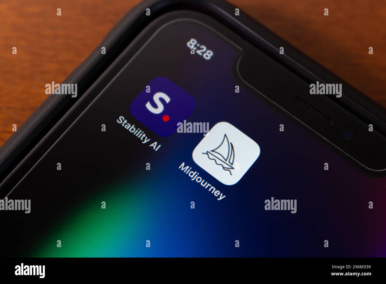 Vancouver, CANADA - May 14 2024 : Stability AI and Midjourney icons ...