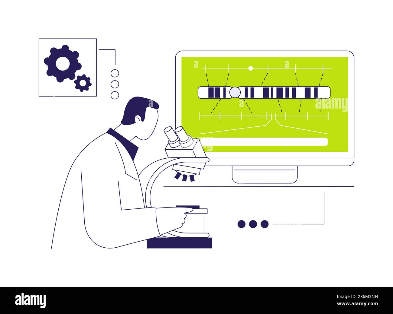 Gene mapping abstract concept vector illustration Stock Vector Image ...