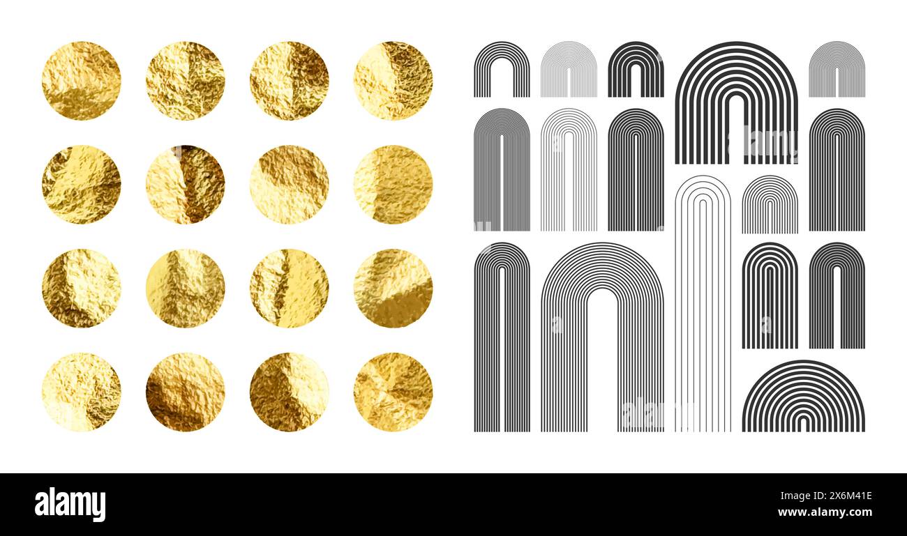 Golden elements earth Stock Vector Images - Alamy