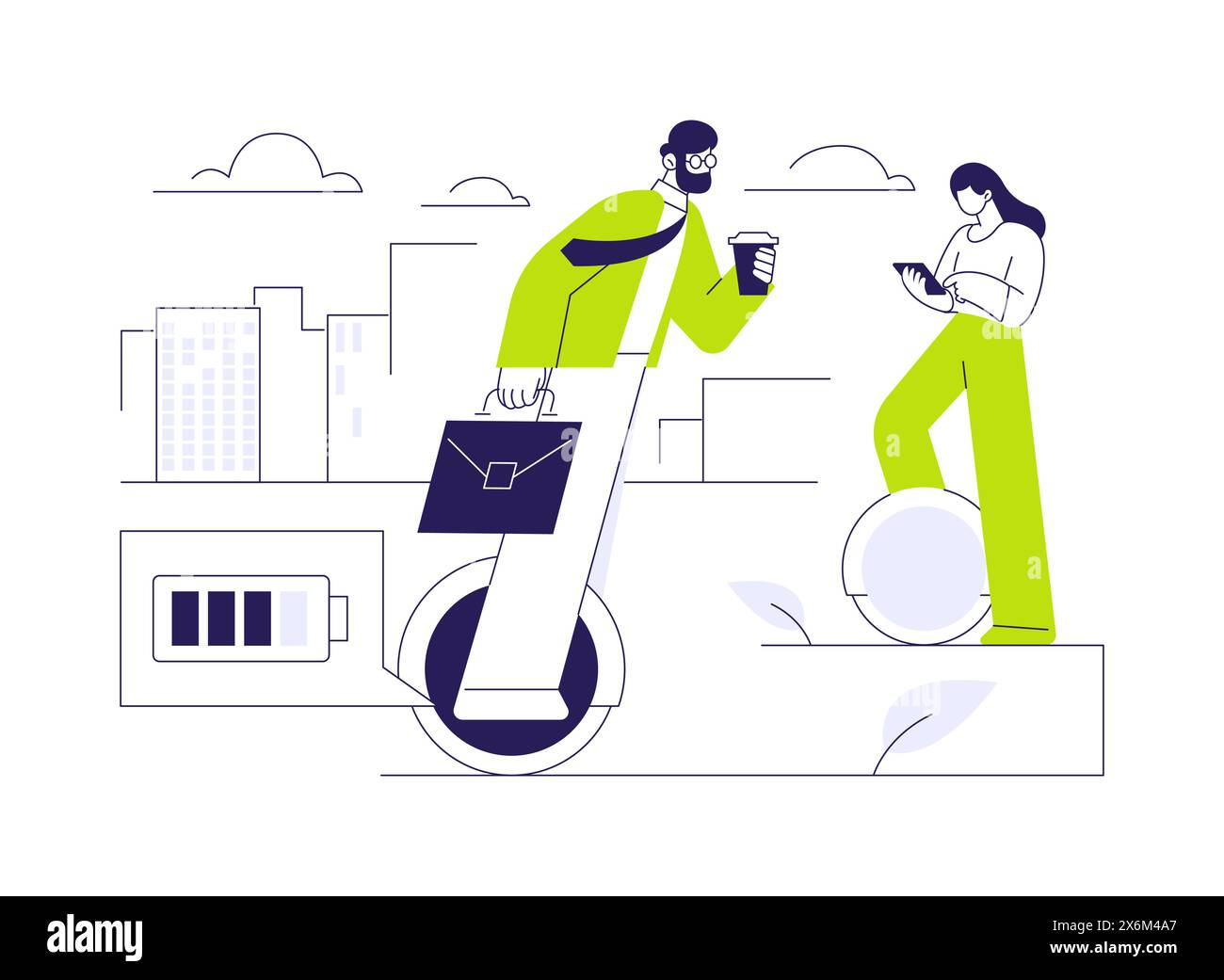 Personal transporter abstract concept vector illustration Stock Vector ...