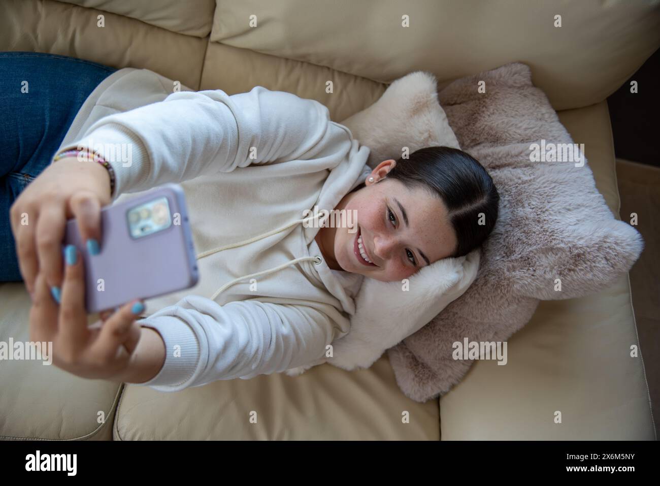 Capturing fun top view hi-res stock photography and images - Alamy