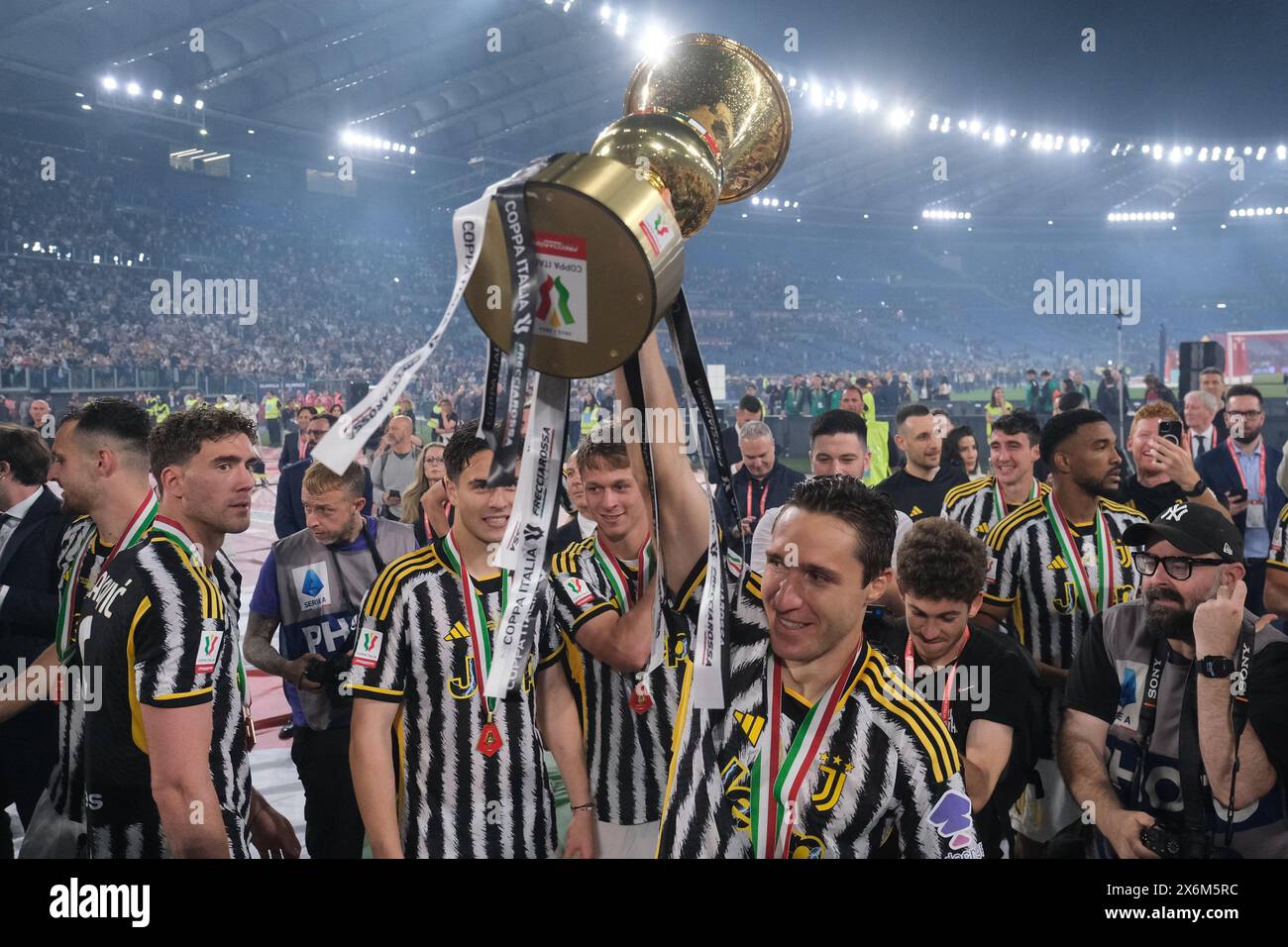 Juventus win the italia cup during the Italian Cup final football match ...