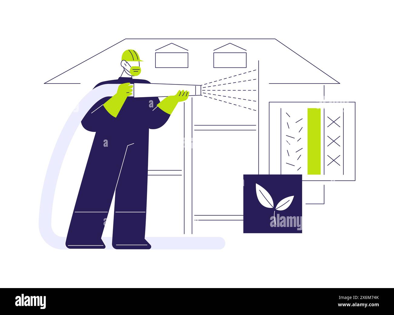 Ecowool insulation abstract concept vector illustration Stock Vector Image & Art - Alamy