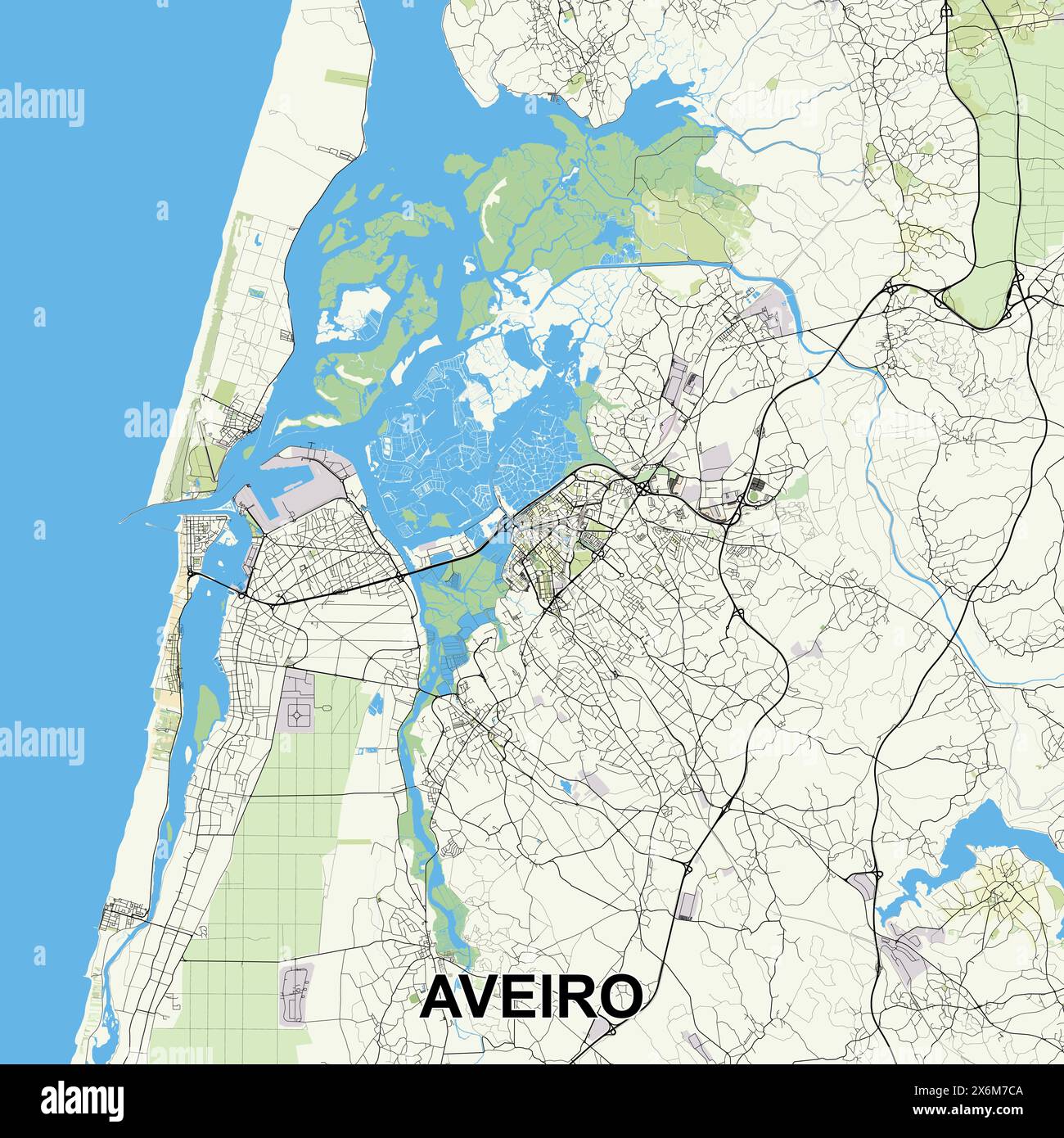 Aveiro map Stock Vector Images - Alamy