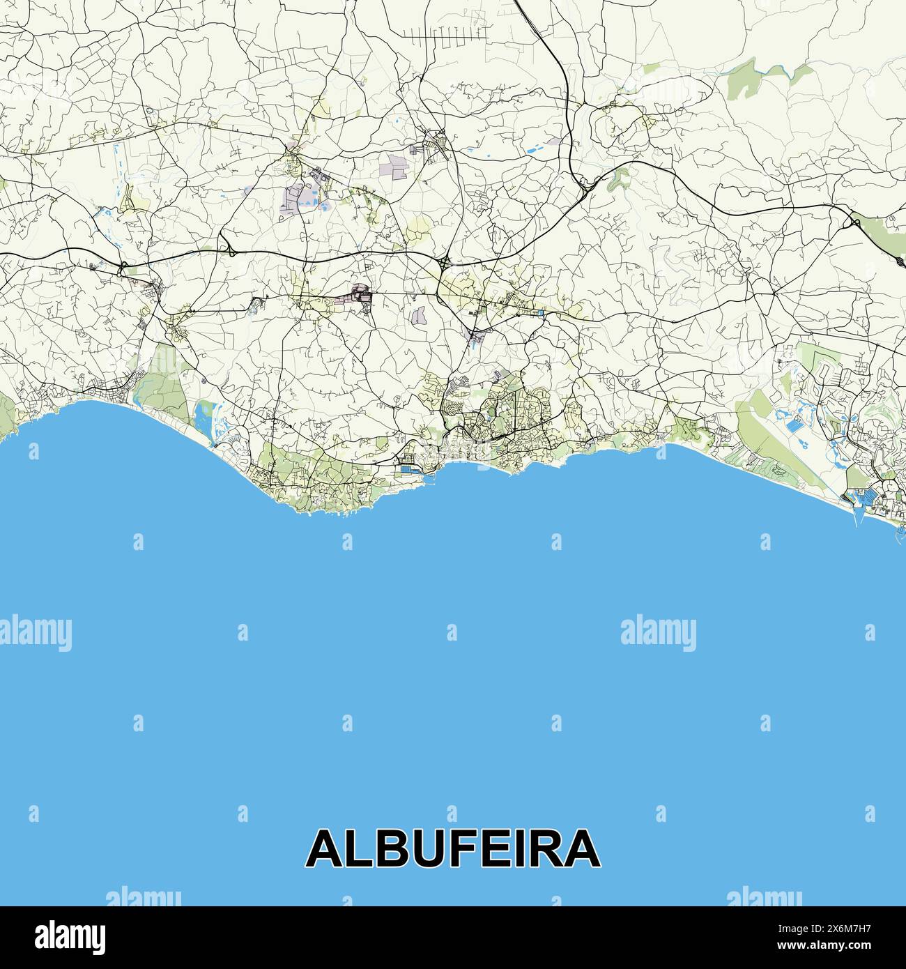 Map of albufeira portugal hi-res stock photography and images - Alamy