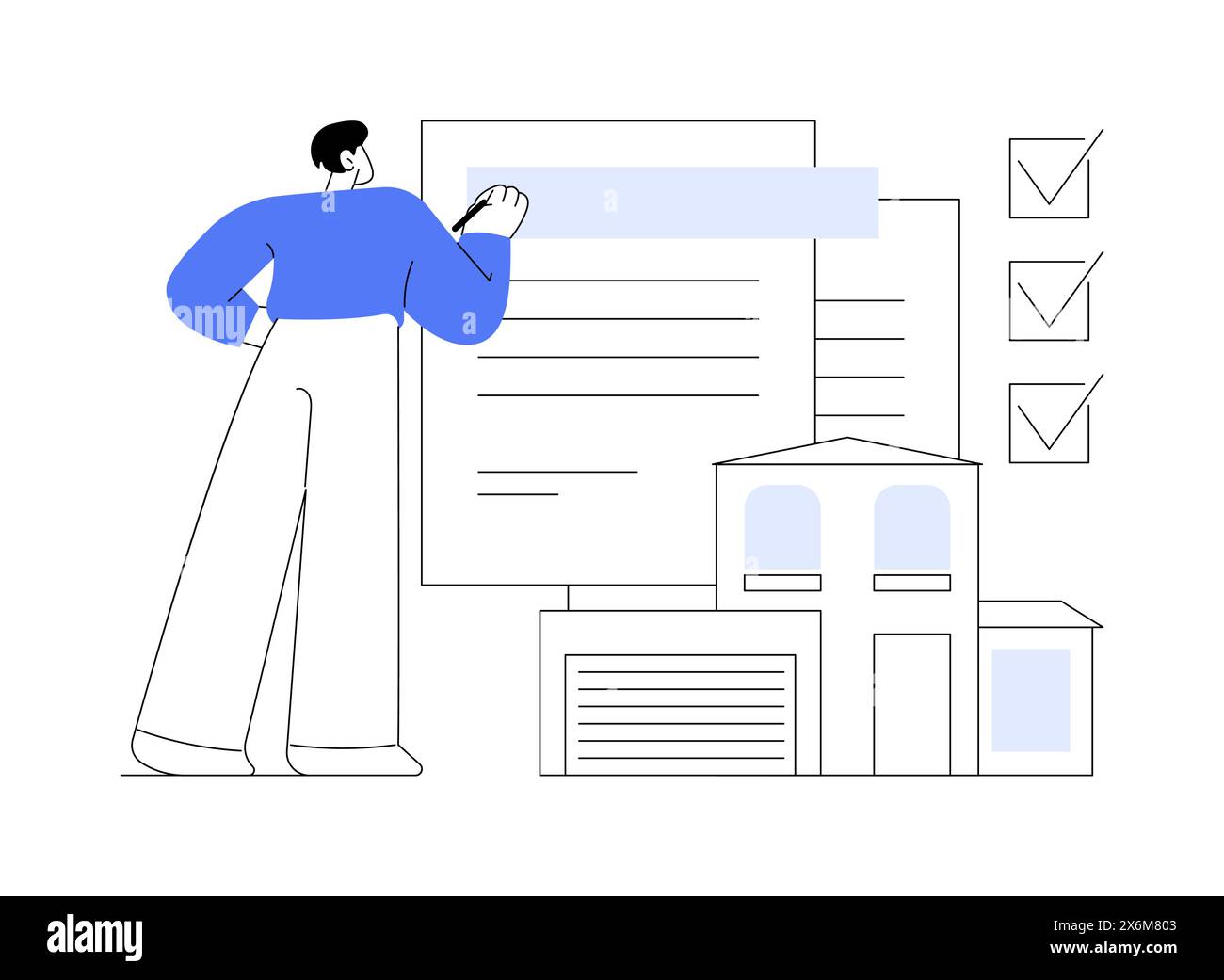 Property management isolated cartoon vector illustrations Stock Vector ...