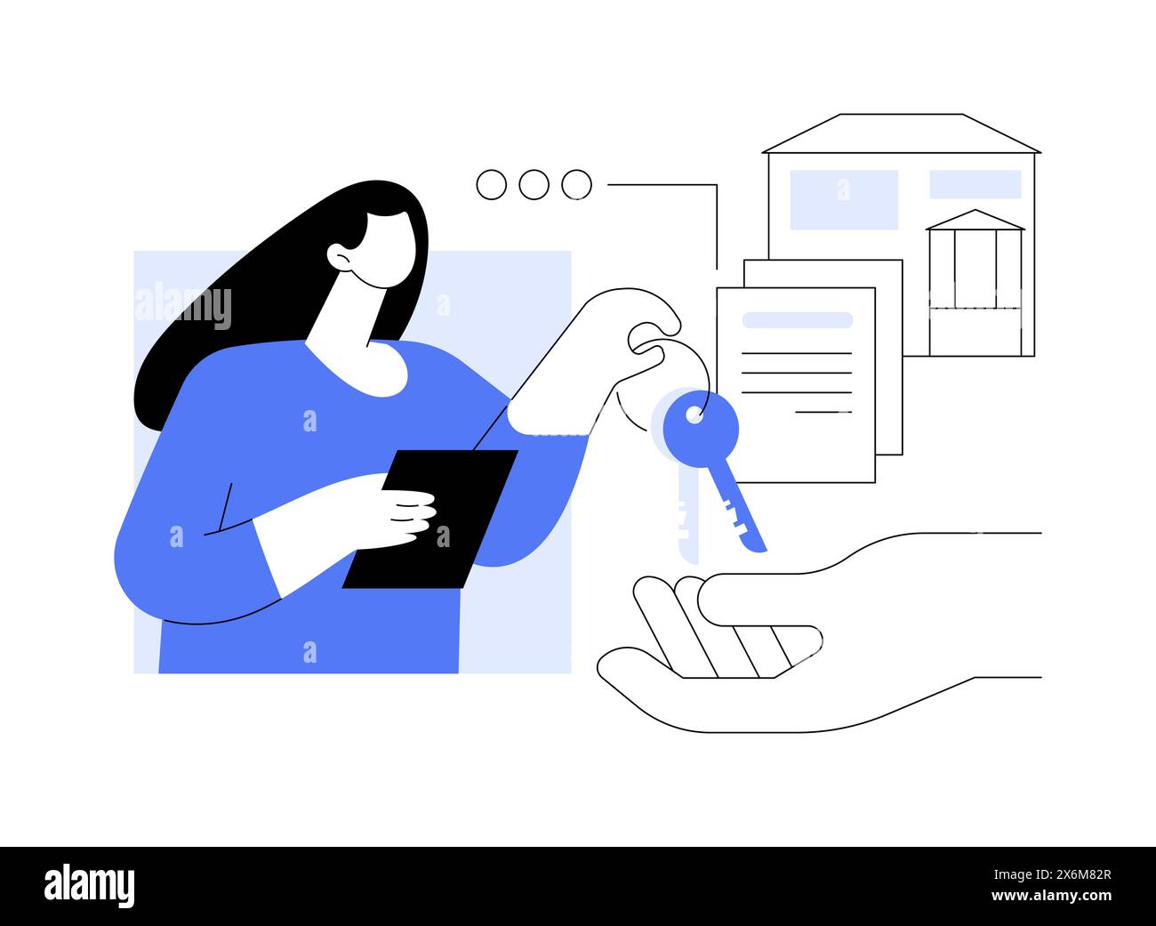 Leasing service isolated cartoon vector illustrations Stock Vector ...