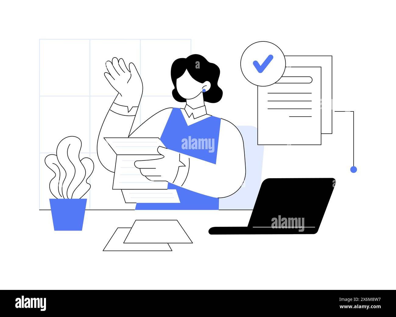 Tax return isolated cartoon vector illustrations Stock Vector Image ...