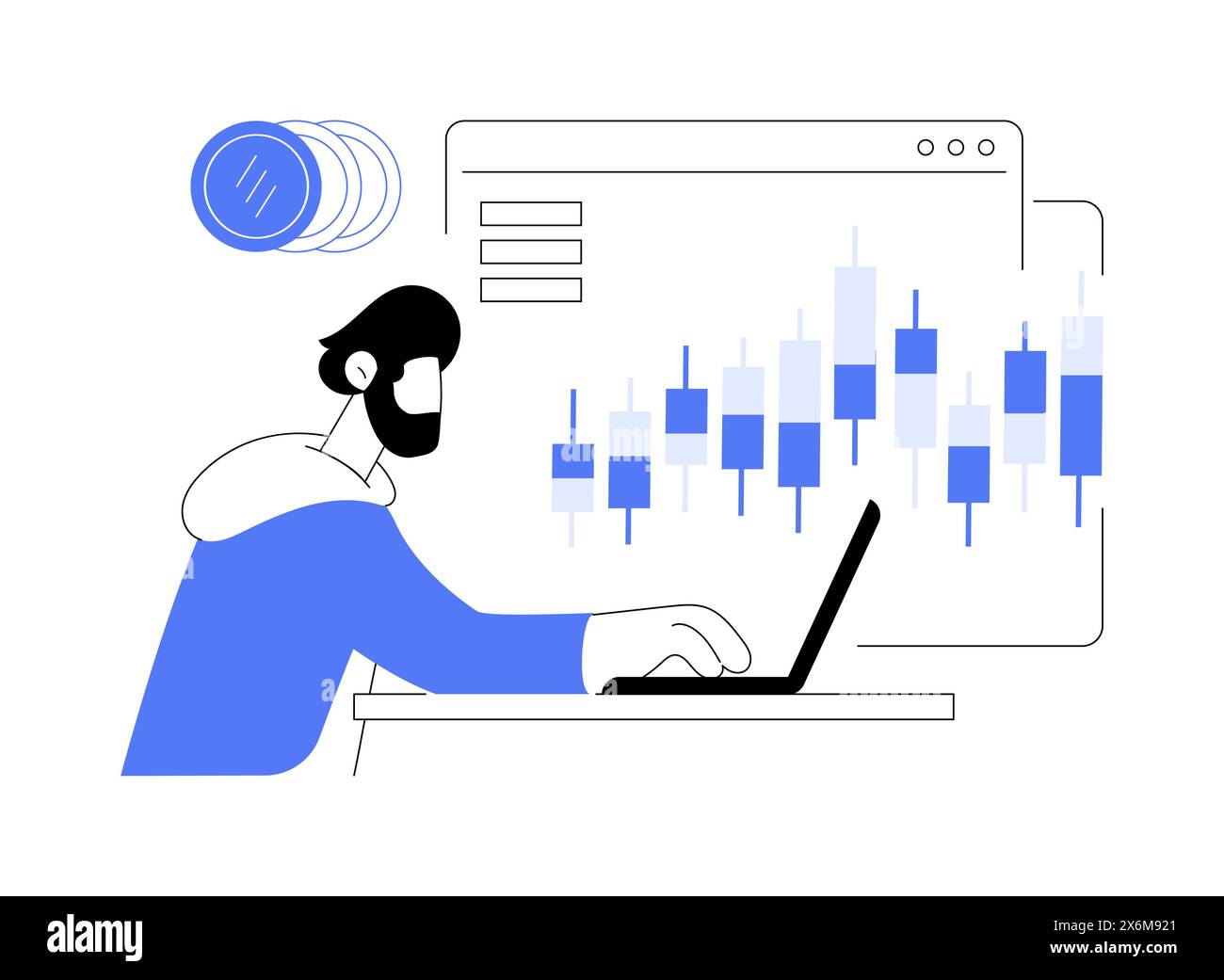 Trading platform isolated cartoon vector illustrations Stock Vector Image & Art - Alamy