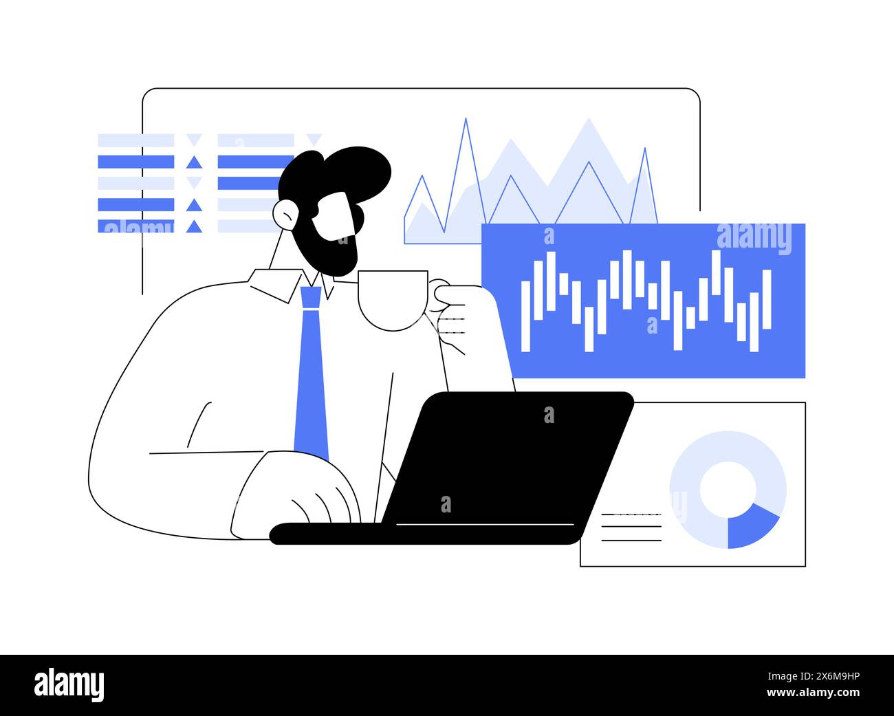 Falling stock prices cartoon hi-res stock photography and images - Alamy