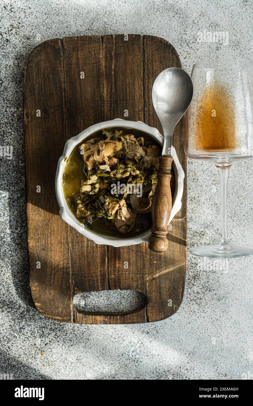 Chakapuli - traditional Georgian dish Stock Photo - Alamy
