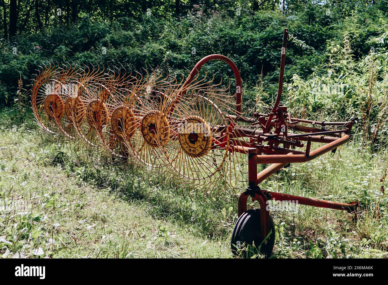 Vicon six wheel hay rake hi-res stock photography and images - Alamy