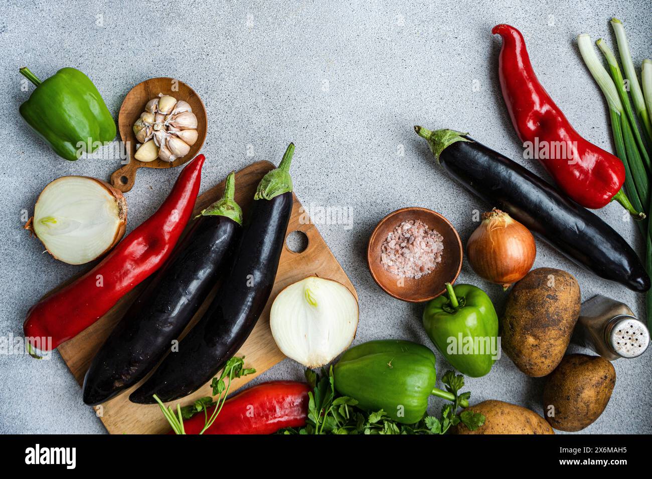 Vegetable still life with organic vegetables Stock Photo - Alamy