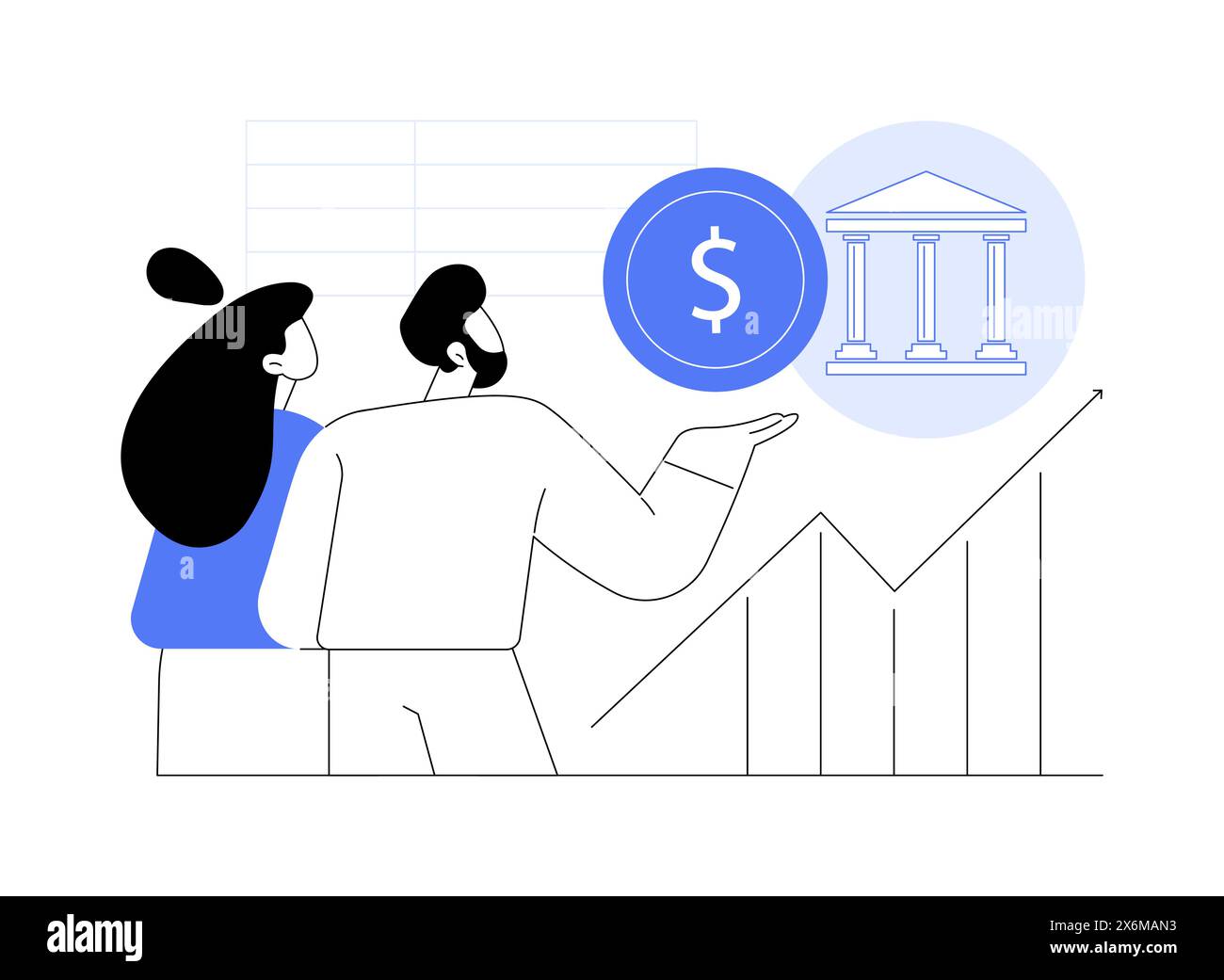 High-yield savings account isolated cartoon vector illustrations Stock ...