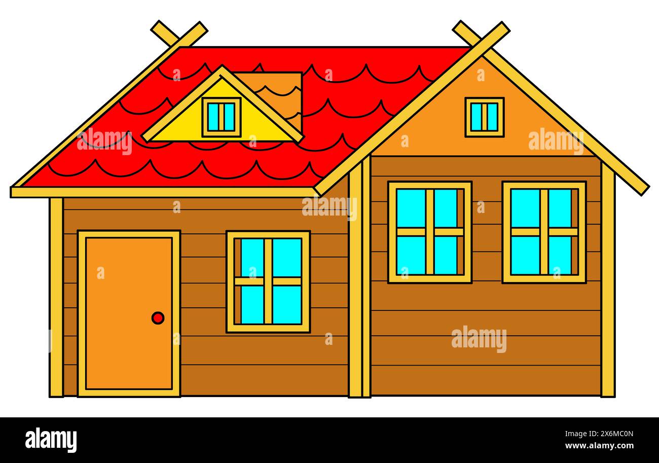 cartoon scene with farm ranch barn coloring page drawing isolated ...