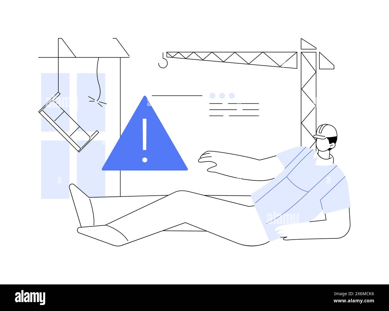 Workplace accident abstract concept vector illustration Stock Vector ...