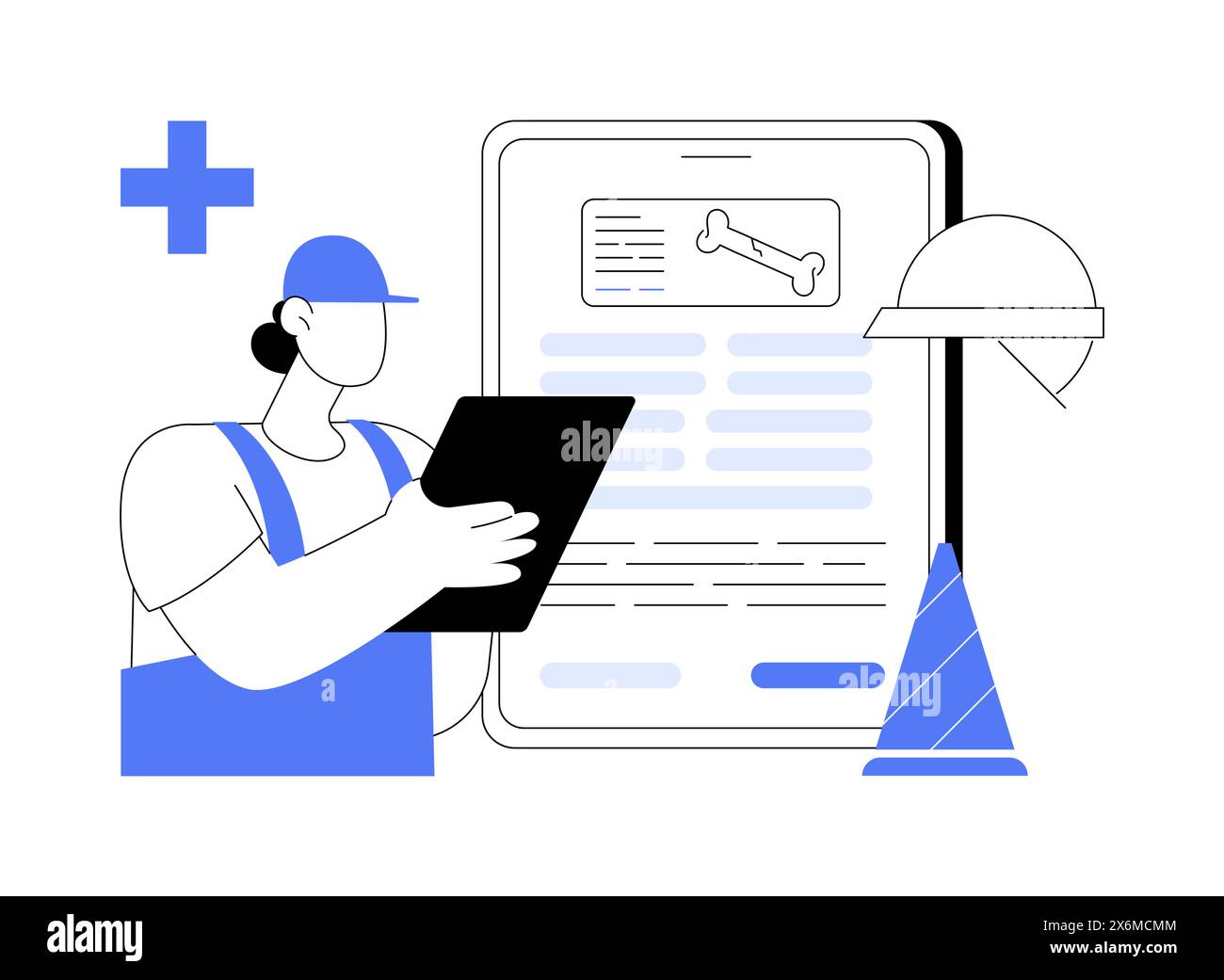 Work injury claim abstract concept vector illustration Stock Vector ...