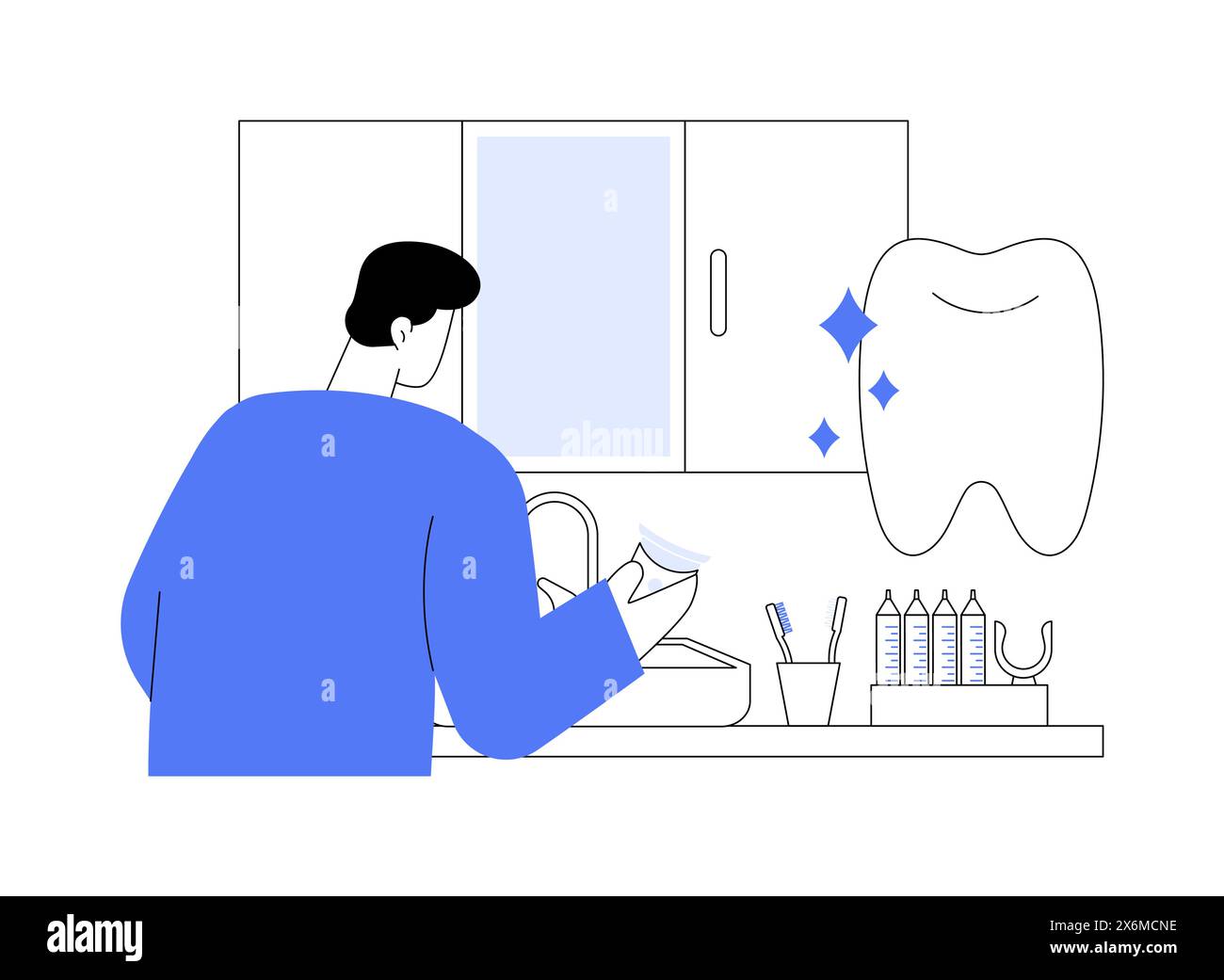 Teeth whitening kit abstract concept vector illustration Stock Vector ...