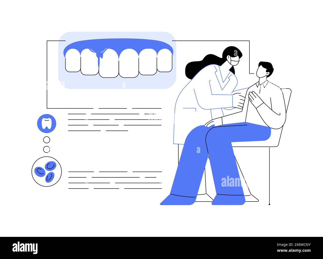 Periodontal disease abstract concept vector illustration Stock Vector ...
